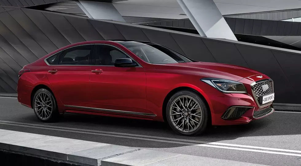 GENESIS G80 Gjenerata e re Sedan: në qasjen 420-të fortë sport 33868_5