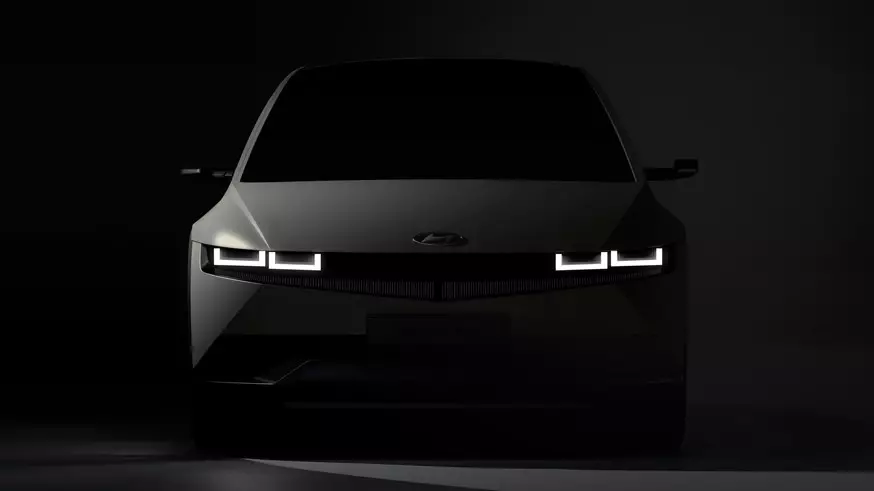 Hyundai teases ak imaj nouvo nan ioniq 5 sou Ev nan anbilans la 34179_2