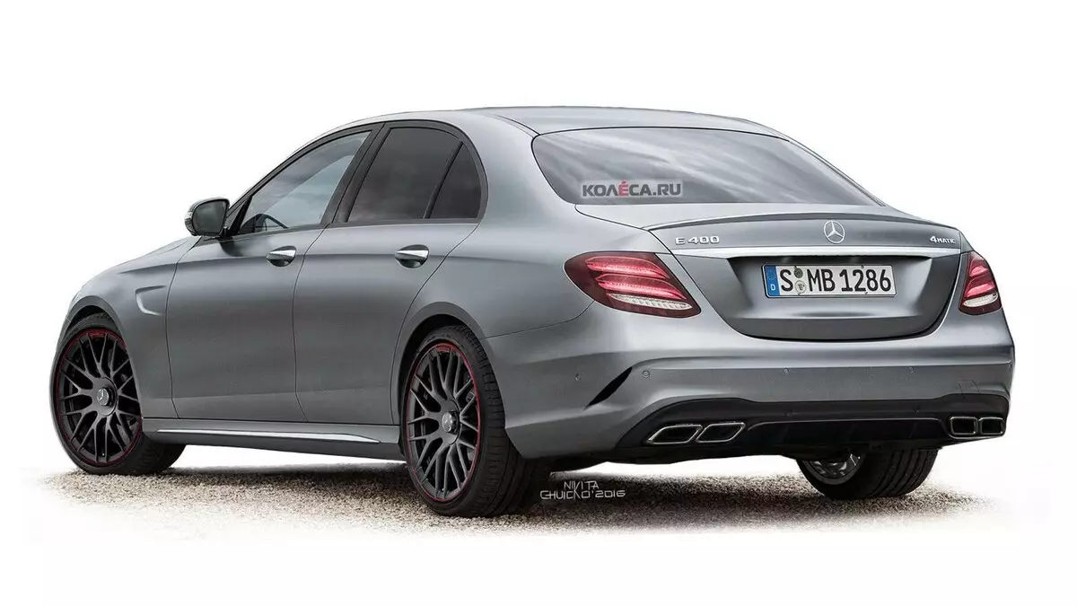 Mercedes-AMG E63 ด้านหลัง