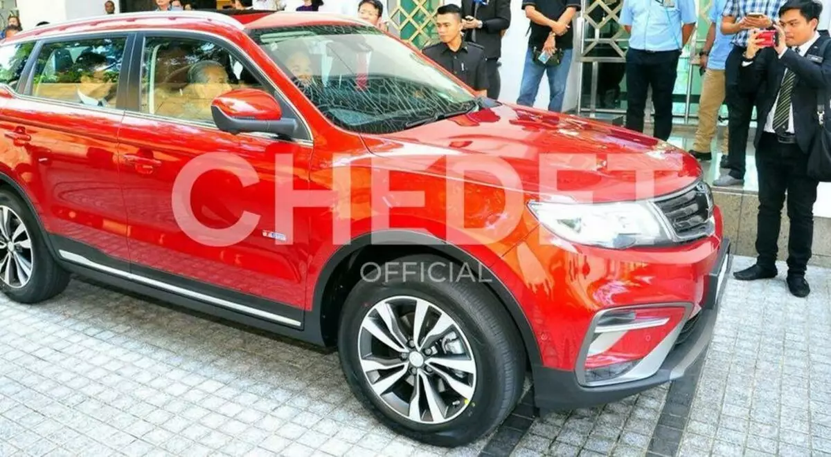 Crossover Geely Atlas, hem marka hem de tasarım değiştirdi: ilk fotoğraflar 34956_2