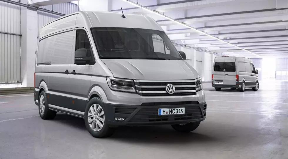 Í myndinni: Volkswagen Crafter nýrrar kynslóðar. Í Rússlandi birtist líkanið á þessu ári