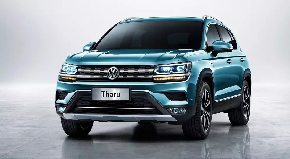 Tiguan yang lebih murah dan dapat mendaftar di Rusia: VW menunjukkan crossover Tharu 35426_3