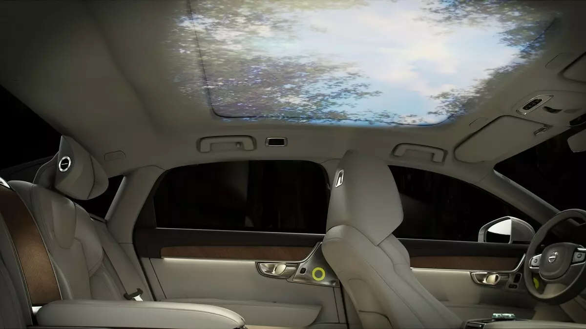 La più lussuosa Volvo S90 ha ricevuto il proiettore del soffitto 35444_9