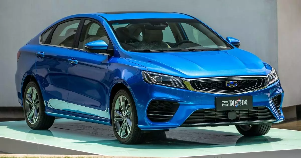 Compacte Geely Bin Rui Sedan, wiens wereldpremière een paar dagen geleden plaatsvond bij de Chang Motor Show