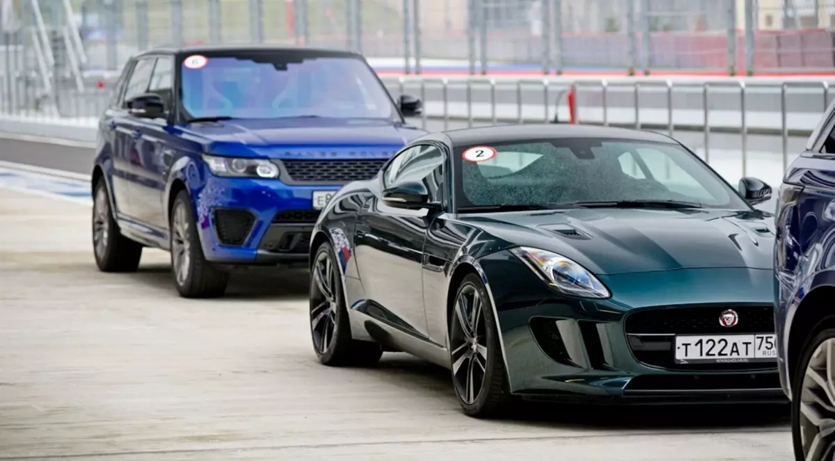 Test Jaguar F-Type AWD eta Range Rover Sport Svr sochi errepidean: sute txikia 36700_18