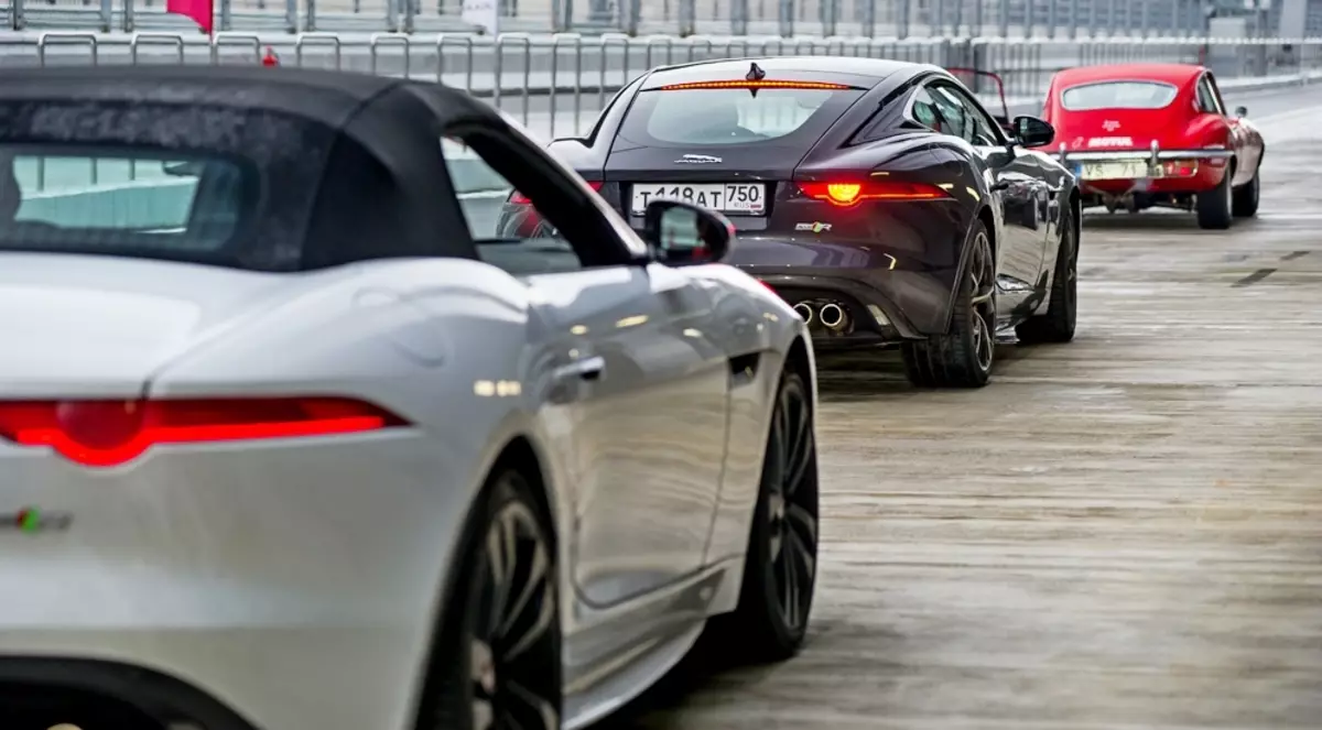 Toets Jaguar F-Type AWD en Range Rover Sport SVR op 'n pad in Sochi: klein vuur 36700_29