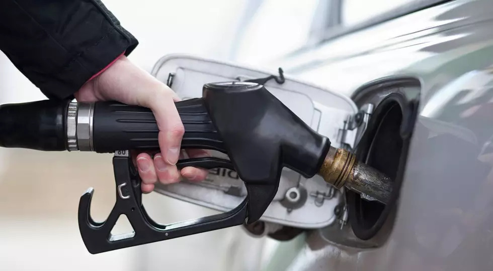 Car fueling at the gas station