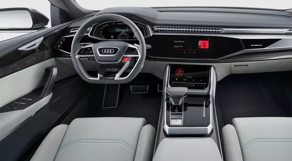 Ang Audi Q8 crossover usab gipusil sa video 37517_3