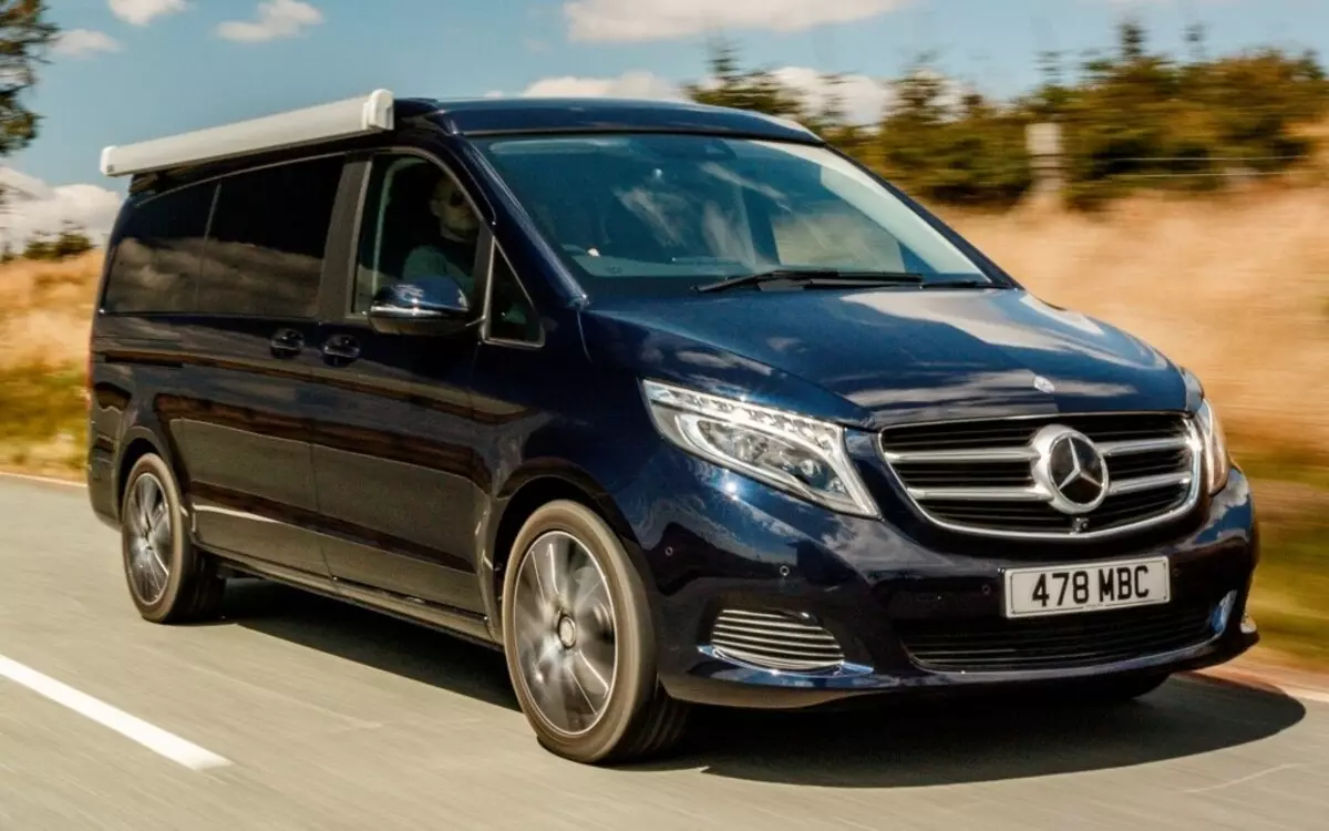 Les premiers tests de Mercedes-Benz V-Class Marco Polo: Fast Cermeran, dans lequel vous vous sentez comme à la maison 38800_15