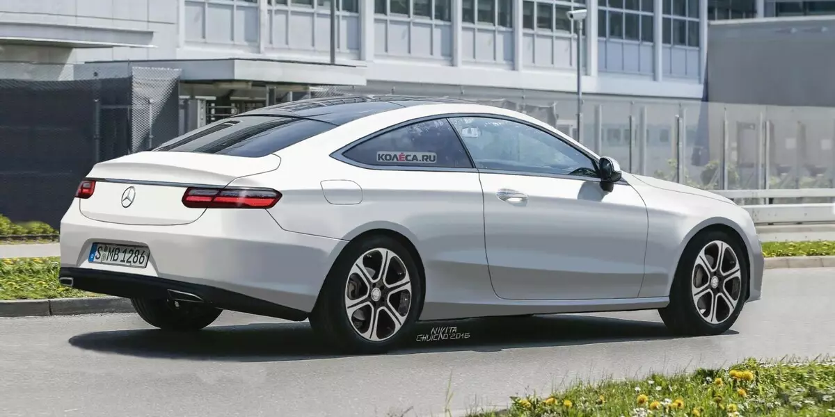 Merc e coupe-rear2