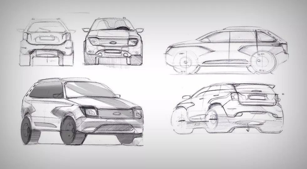 Unofficial Sketches Lada 4 × 4 New Generation