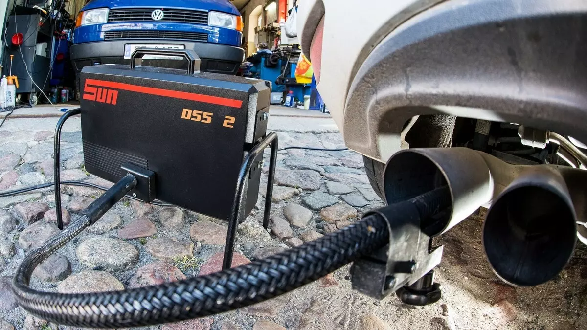 Diesel auto-emissies testen