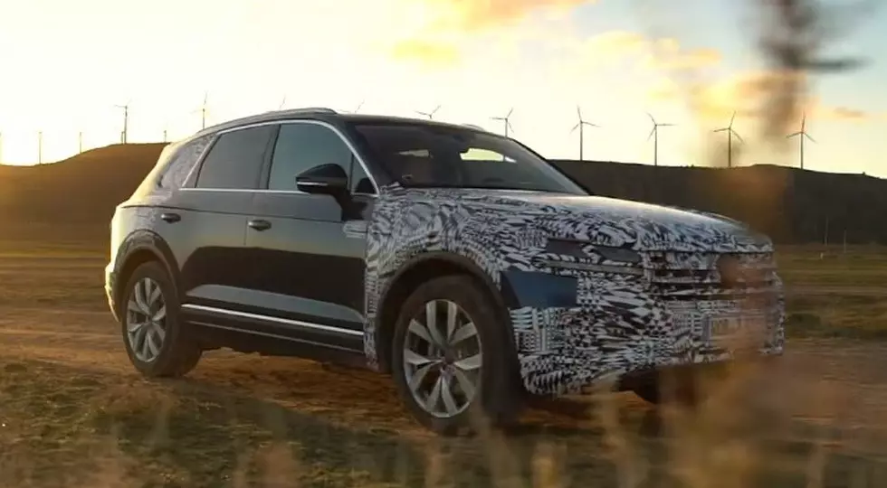 New Volkswagen Touareg: Video ya kwanza rasmi. 40974_1