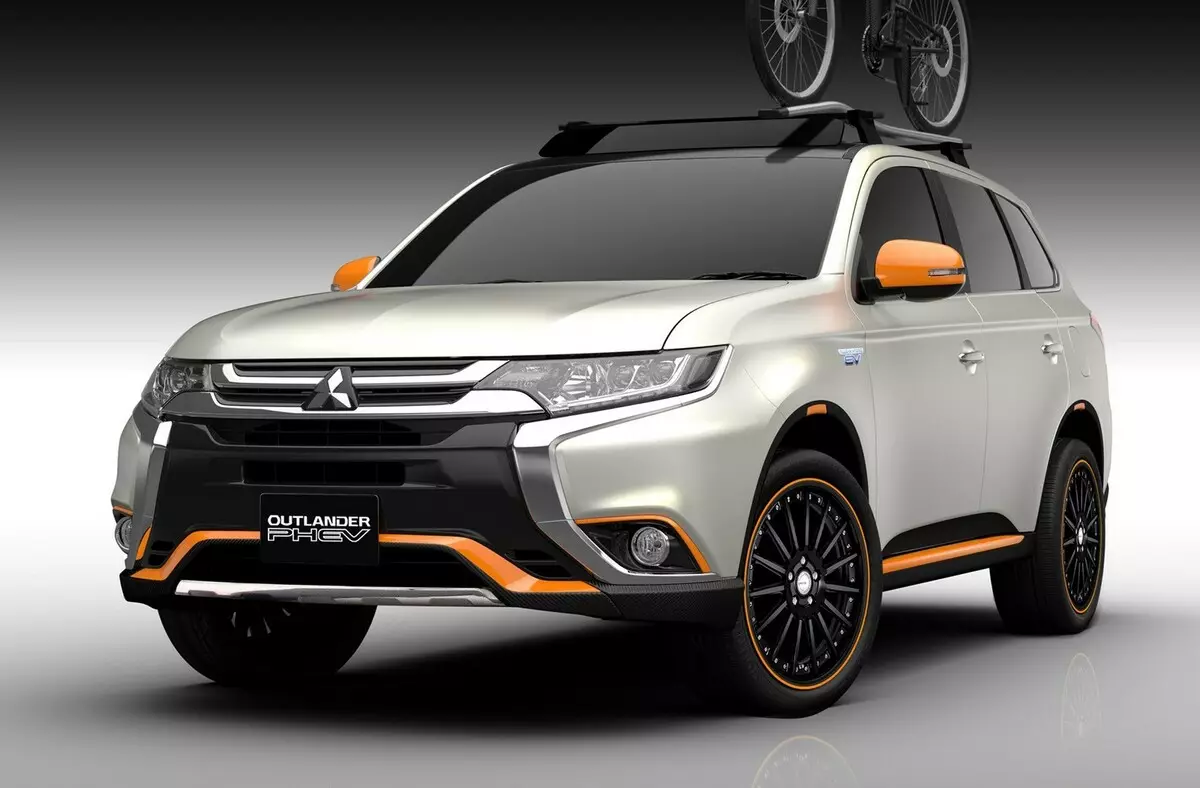 Ku ifoto: Igitekerezo cya Mitsubishi Outlander Phev Ibikoresho byo hanze