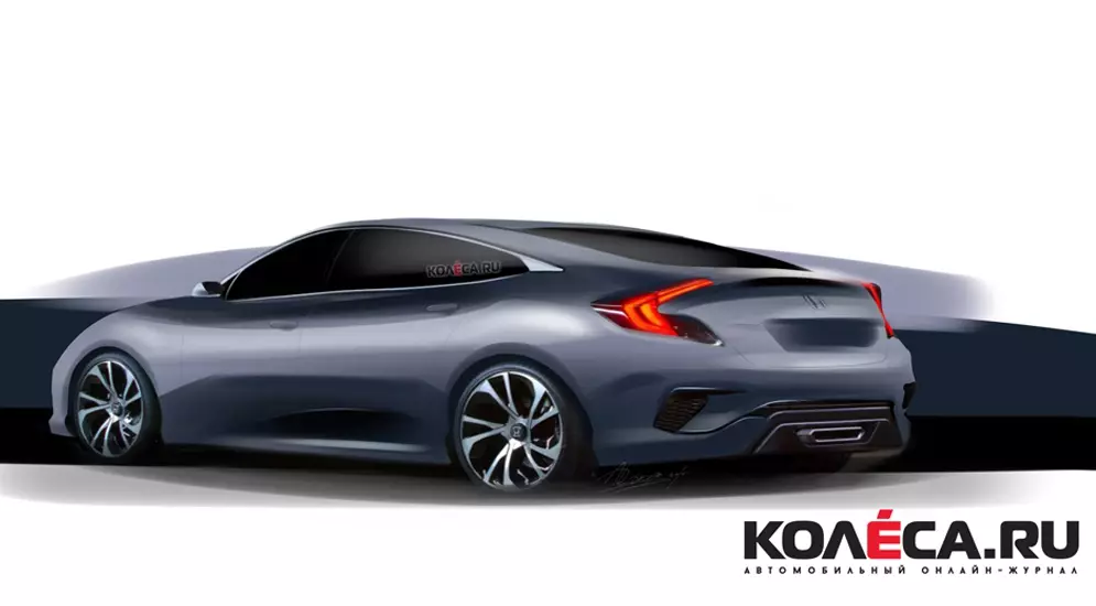 Honda Civic New Generation: პირველი Renders და LED ფარები 42855_2