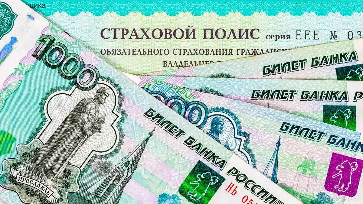 Car Insurance. Compulsory Third Party / Green Slip Insurance policy and russian rubles