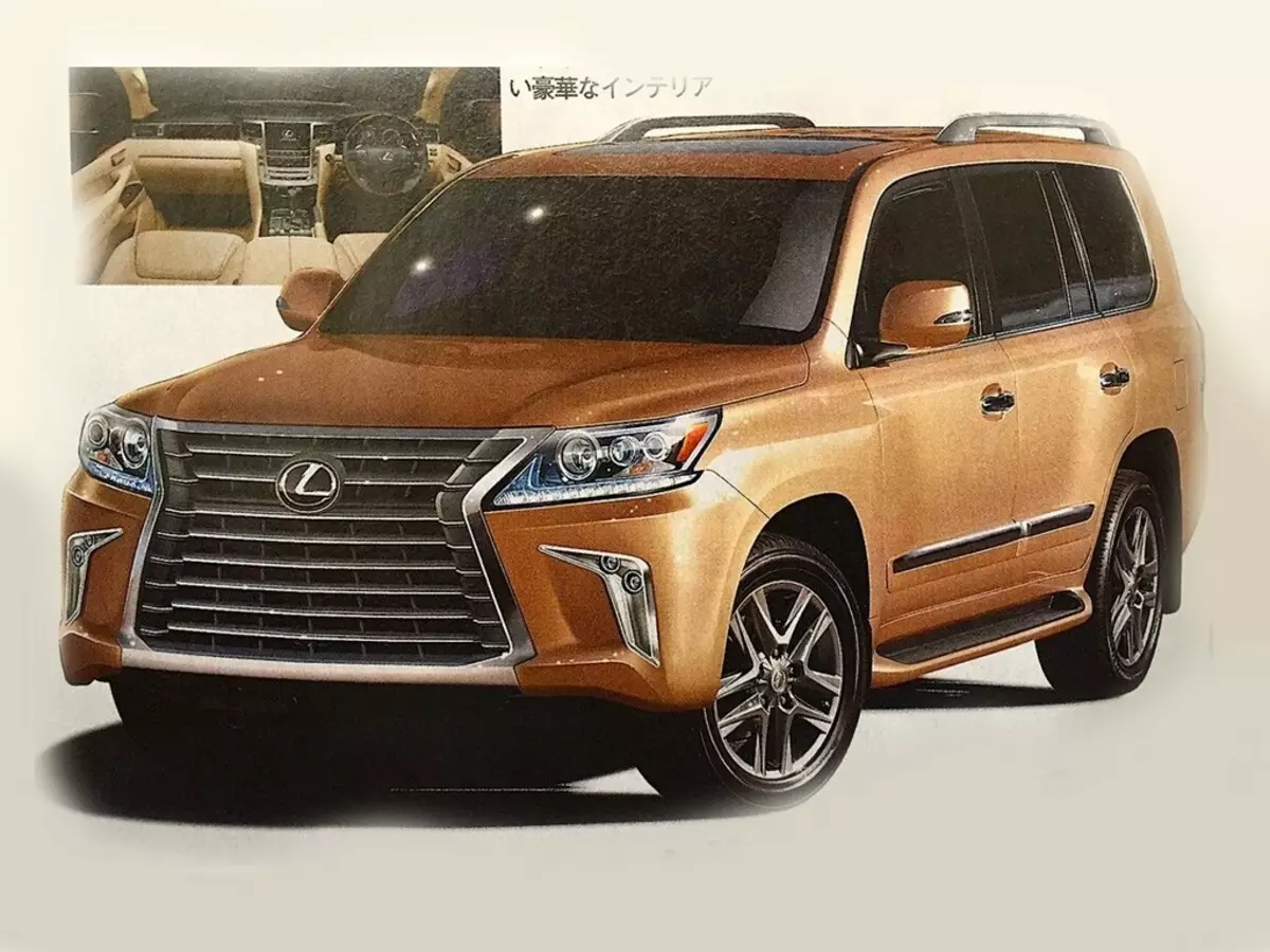 Новыя Toyota Land Cruiser і Lexus LX570 прадставяць у жніўні