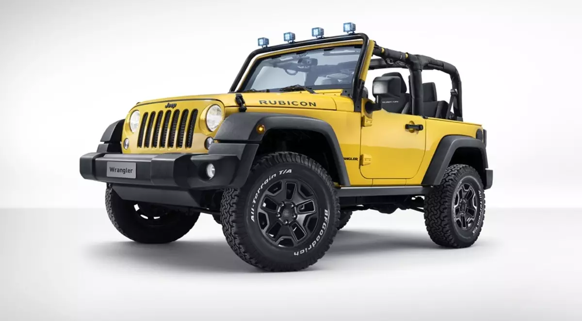 In the design of the new Jeep Wrangler will appear "Winged" metal