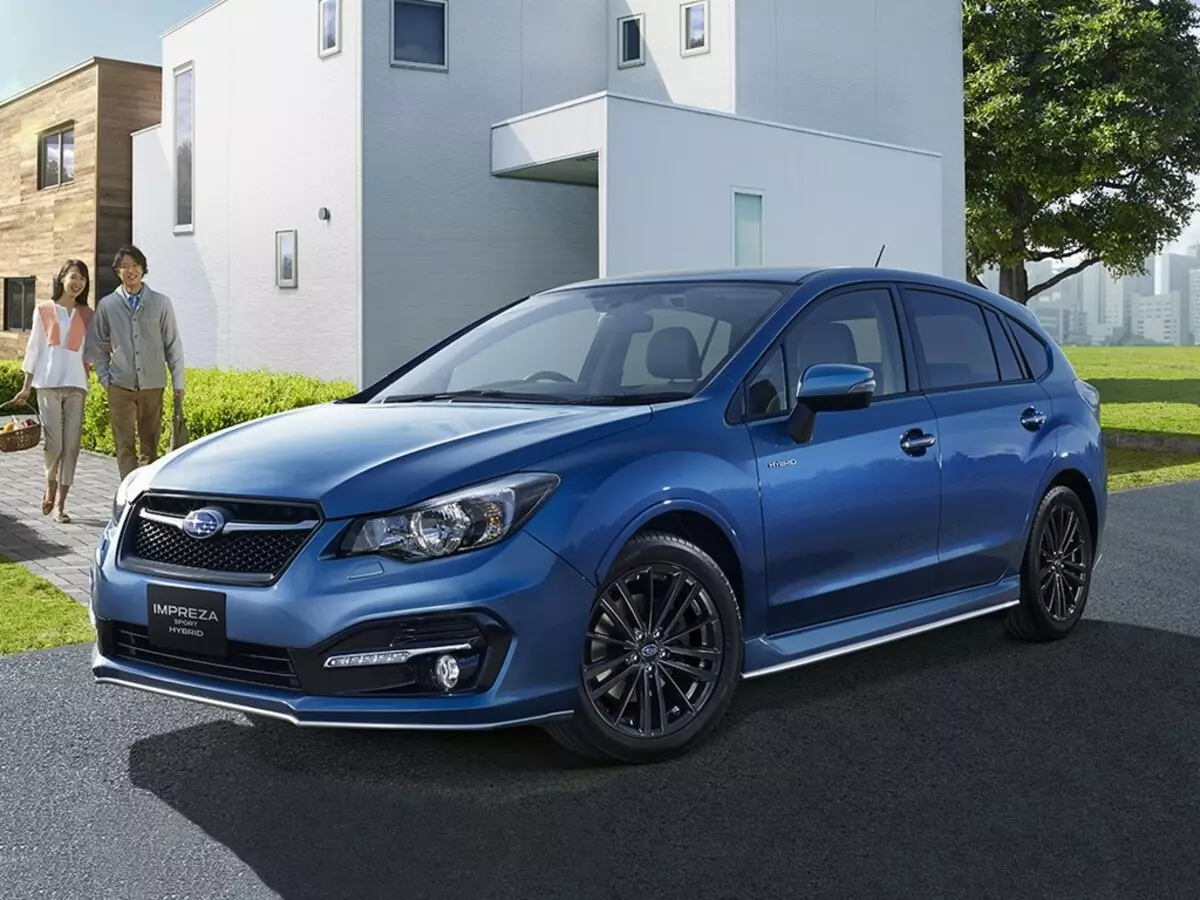 Subaru Impreza "entdeckt" Merci un eng hybrid Kraaftplanz