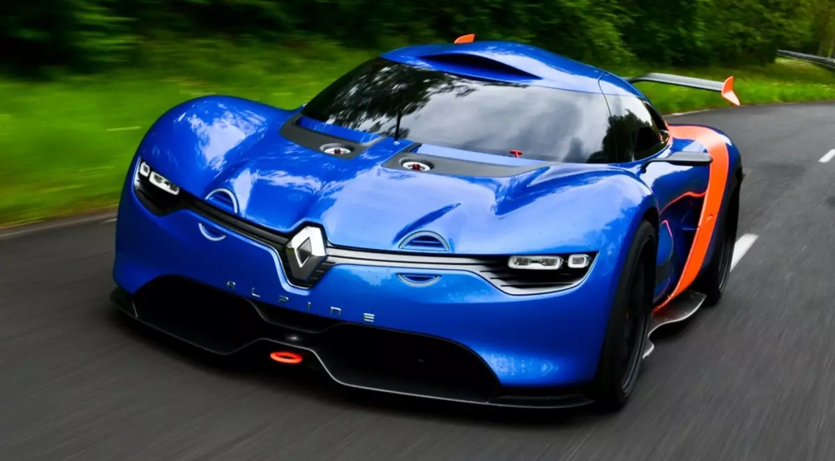 Neie Sports Car Renault-Alpine "zitt" duerch 50.000 Pond