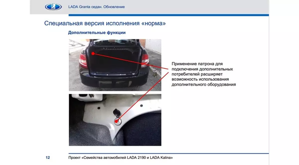 قیمت های شناخته شده Lada Granta Sedan با سپر از بازپرداخت 9557_15